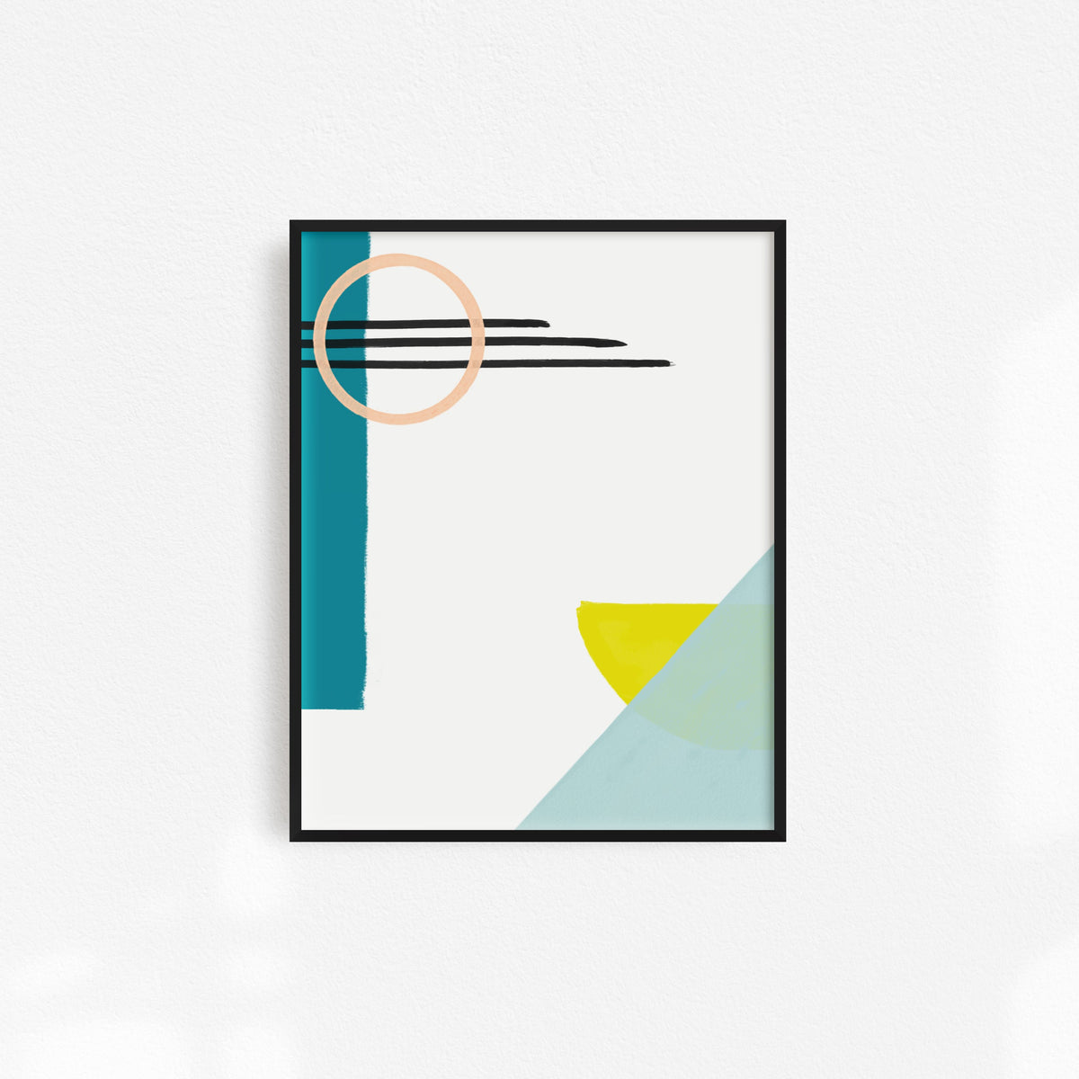 Blue Geo Art Print – Dimples Baby Brooklyn