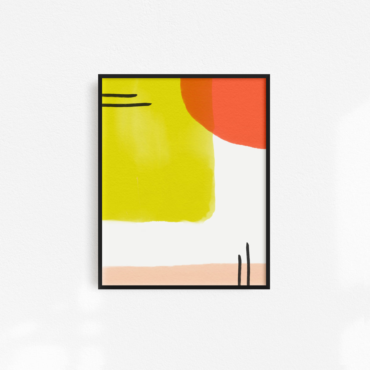 Red Geo Art Print – Dimples Baby Brooklyn